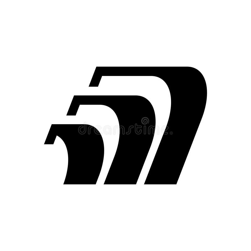 Black Abstract Logo Design Template Stock Vector - Illustration of ...