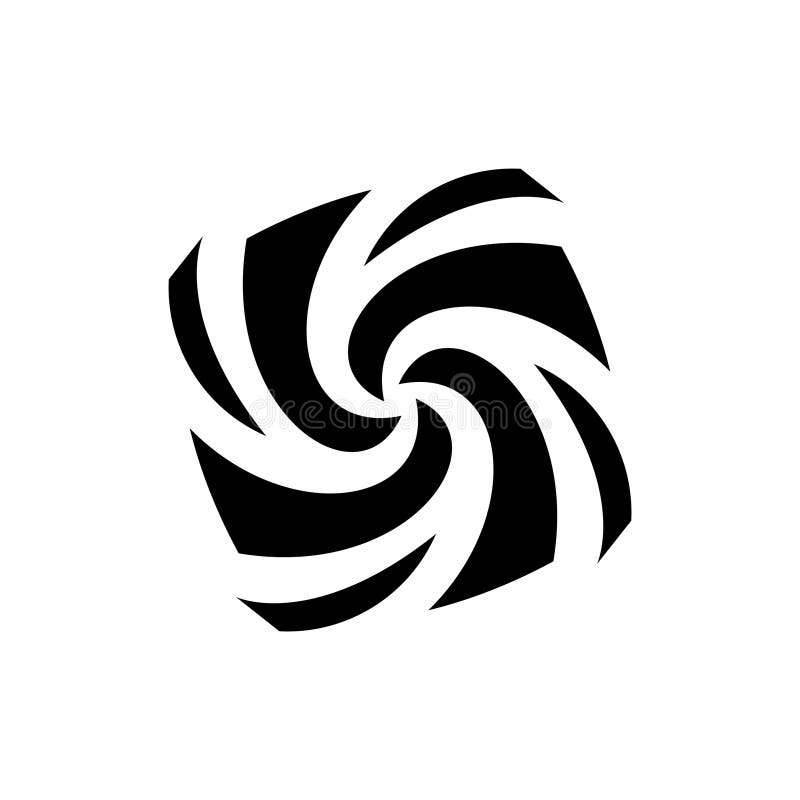 Black Abstract Logo Design Template Stock Vector - Illustration of ...