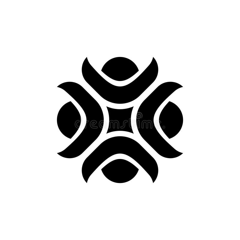 Black abstract logo stock vector. Illustration of abstraction - 175278059