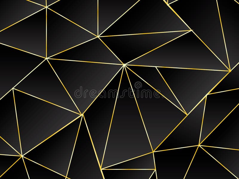 Black Abstract Low Poly Background. Vector Stock Illustration for ...