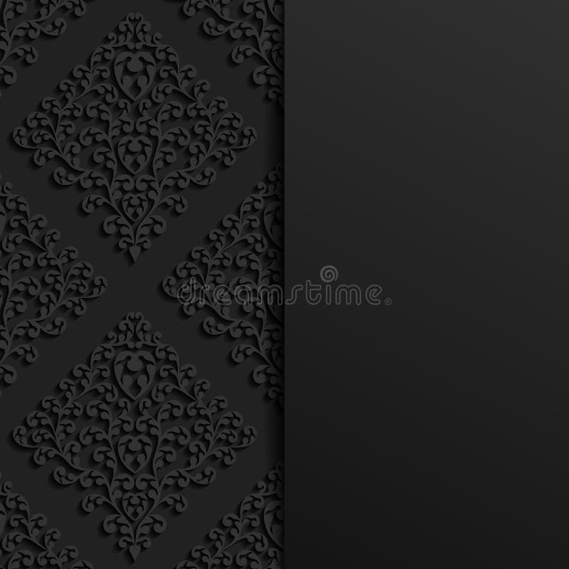 Black Abstract Mandala Ornamental Luxury Geometric and Left Hard Black ...