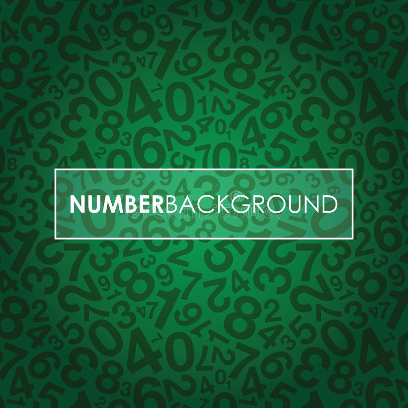Black Abstract Number Background Stock Vector - Illustration of number ...