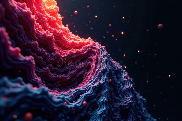 Black, Abstract Organic Shapes Mimicking a Turing Pattern S Evolving Complexity , Generative ...