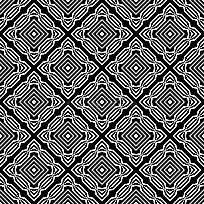 Black ABSTRACT Pattern in White Background. Geometric Seamless DESIGNS ...