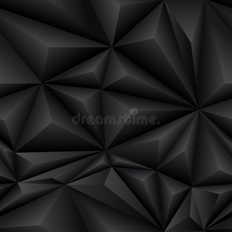 Black Abstract Polygon Background Tile Stock Vector - Illustration of ...