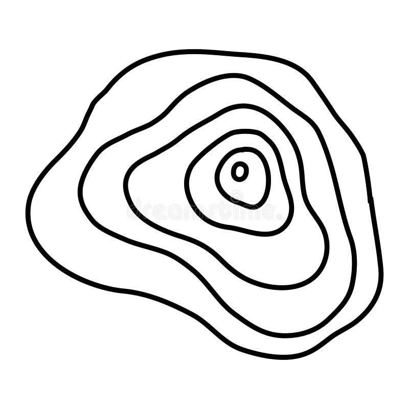 Black Abstract Round Lines, Wood Texture. Vector Illustration. Stock ...