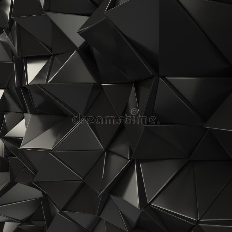 Black Abstract Triangles Backdrop Stock Illustration - Illustration of ...