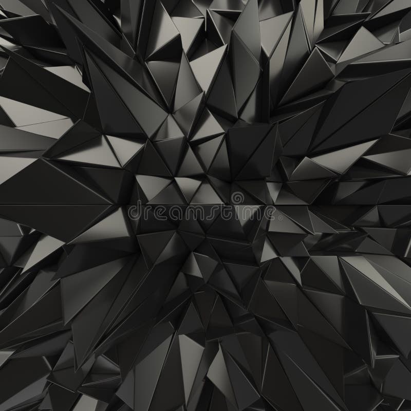 Black Abstract Triangles Backdrop Stock Illustration - Illustration of ...