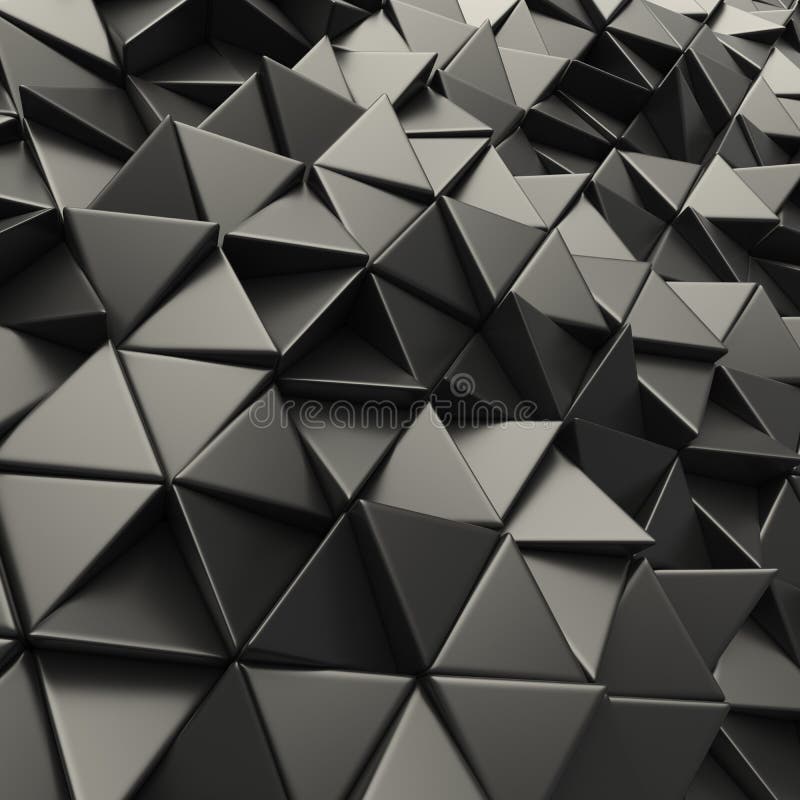 Black Abstract Triangles Backdrop Stock Illustration - Illustration of ...