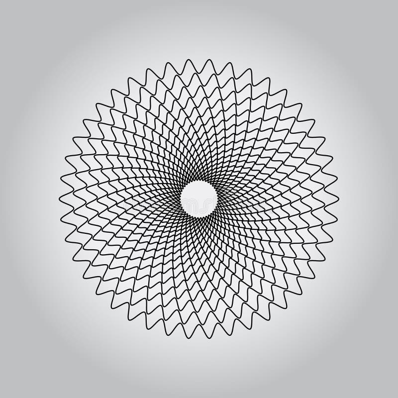 Black Abstract Vortex Shape Stock Vector - Illustration of border, logo ...