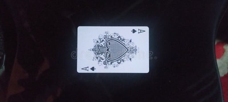 The black ace spade stock image. Image of spade, black - 234092825