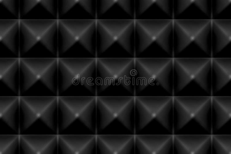 Black Acoustic Sound Proof Pyramid Foam Seamless Pattern Stock Vector ...