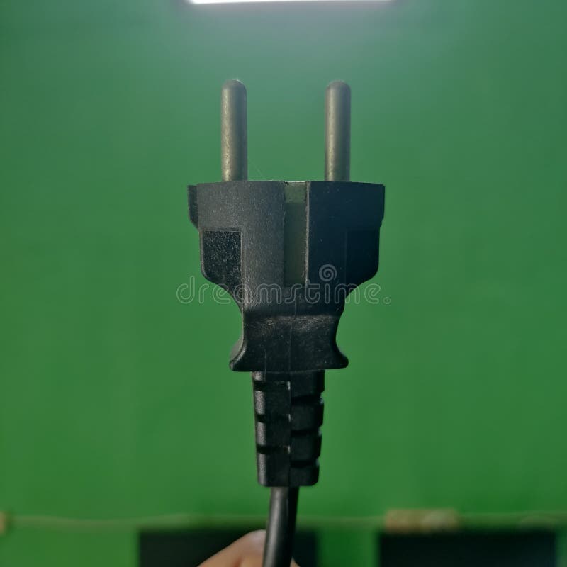 Black Adapter Cable Power Connection Stock Photo - Image of black ...