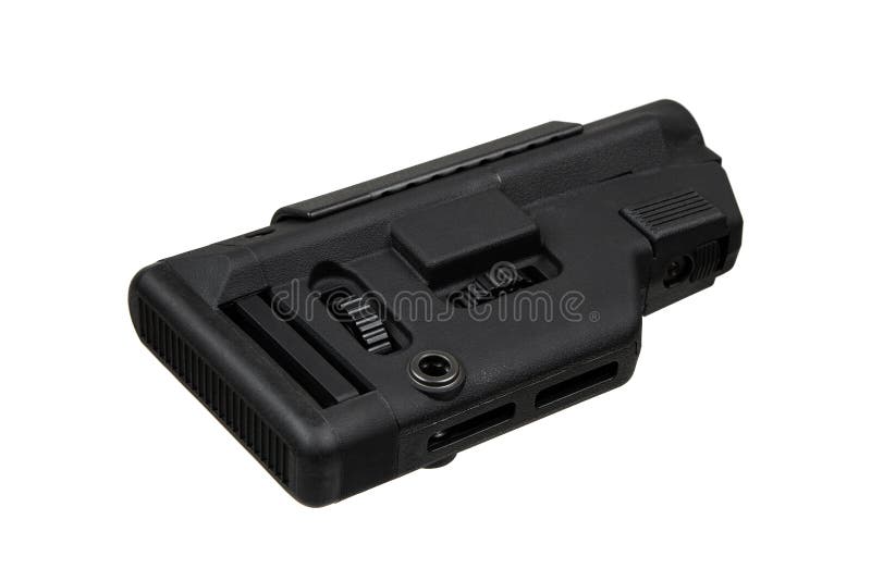 Black Adjustable Rifle Stock with Multiple Adjustment Features and ...