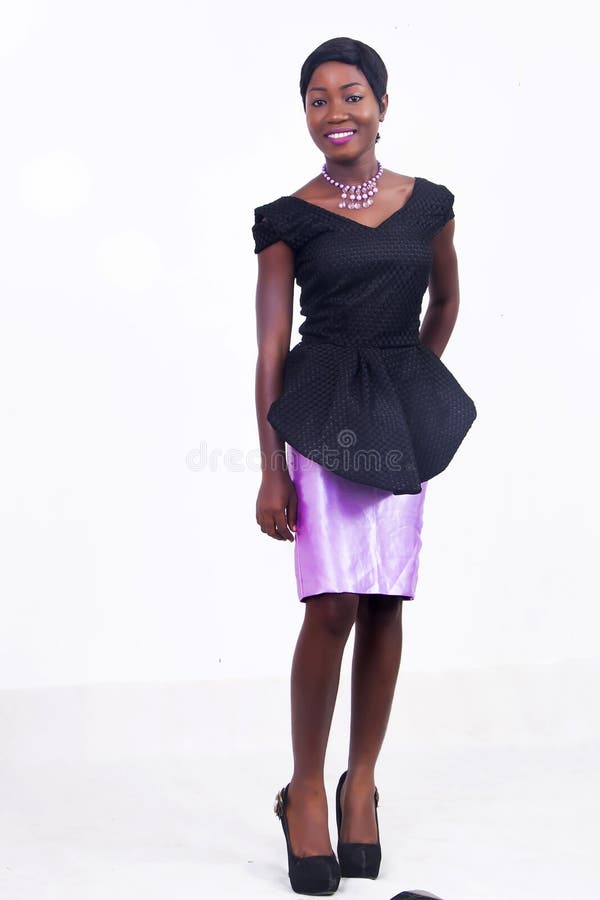 A Black African American Lady Stock Photo - Image of isolated, lady ...