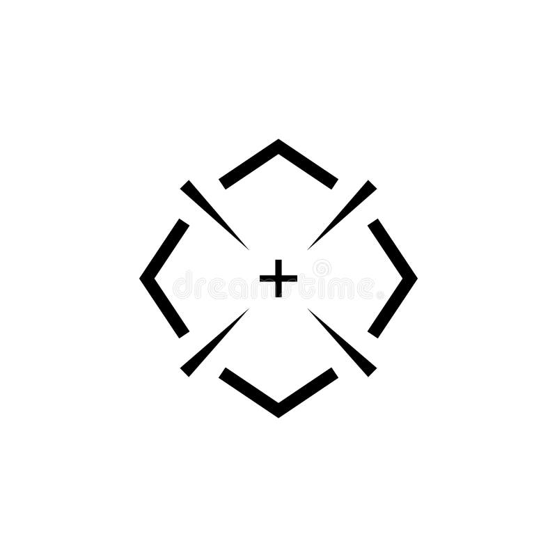 Black Aim Icon. Sniper Scope Crosshairs Sign Stock Vector ...