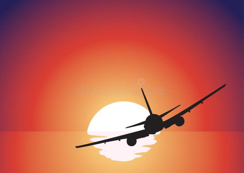 Black Airplane Silhouette Stock Illustrations – 22,403 Black Airplane ...
