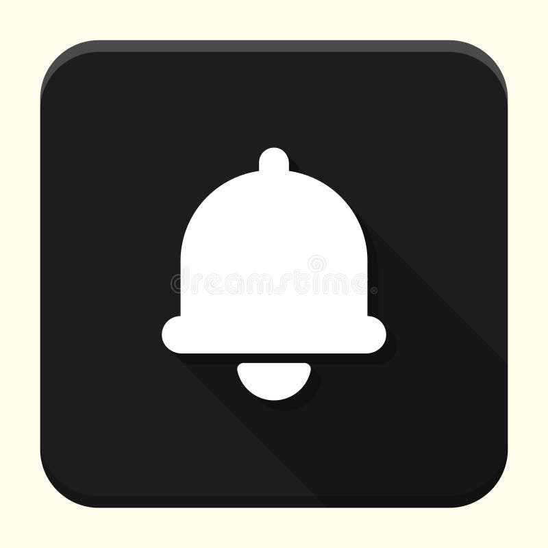 Black alarm app icon stock illustration. Illustration of buttons ...