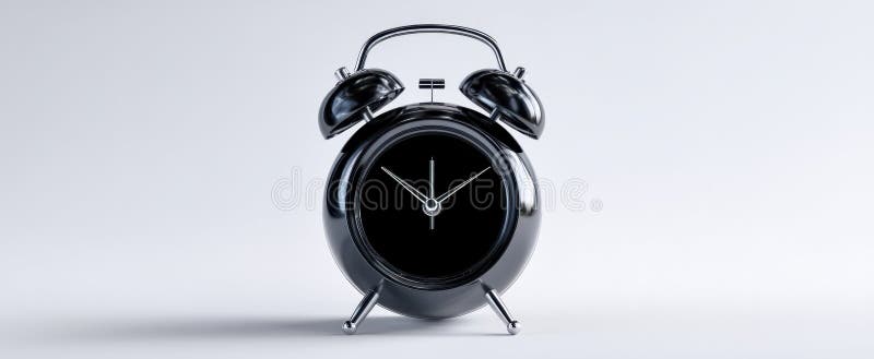 The Black Alarm Clock Symbolizing Punctuality and Timeless Elegance in ...