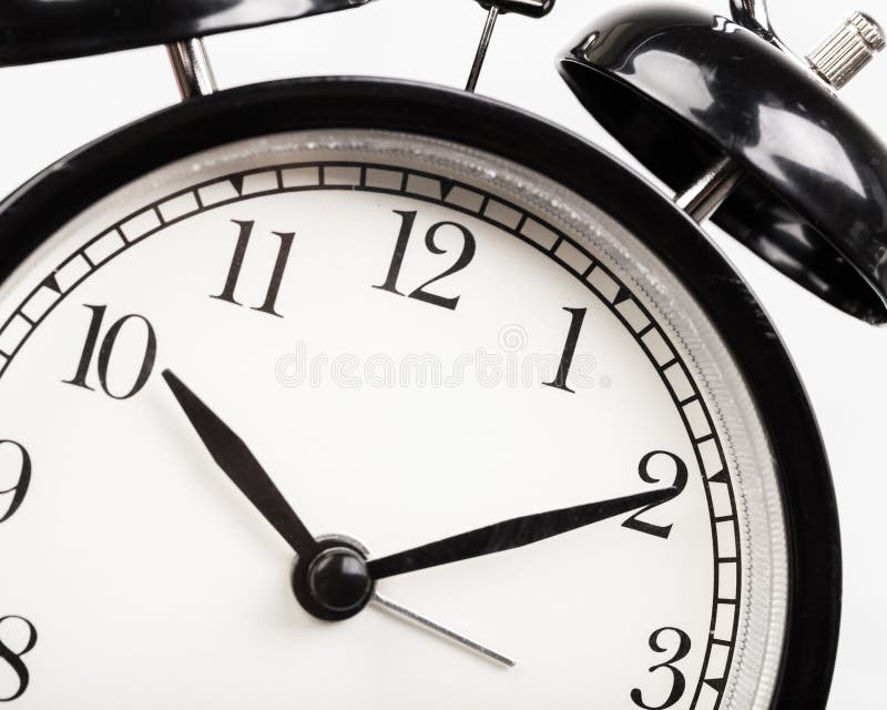 Black alarm clock stock image. Image of countdown, ring - 58574861