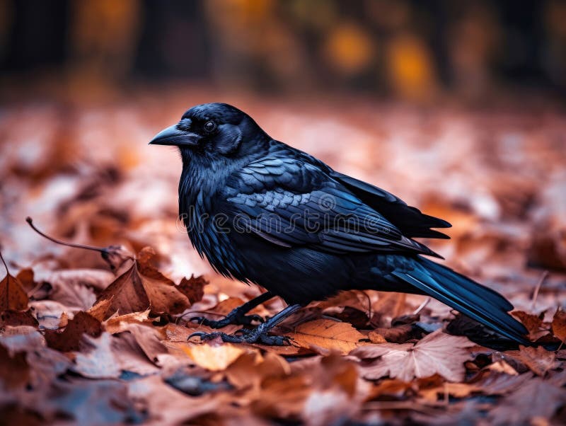 A black american crow stock illustration. Illustration of bird - 278108880