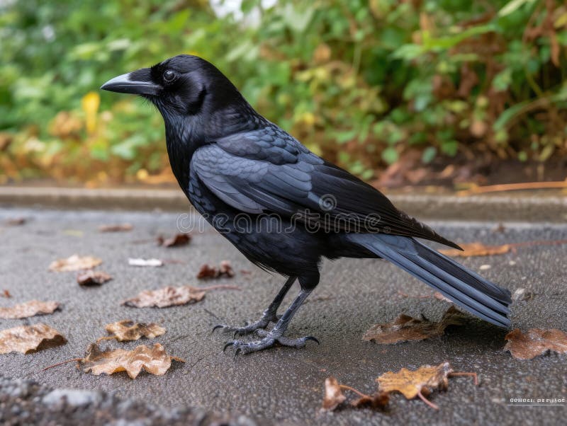 A black american crow stock illustration. Illustration of dark - 278108991