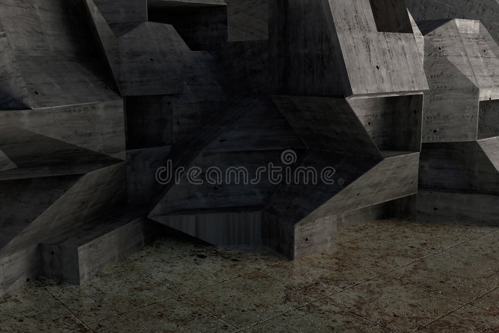 Black angular design stock illustration. Illustration of digital ...