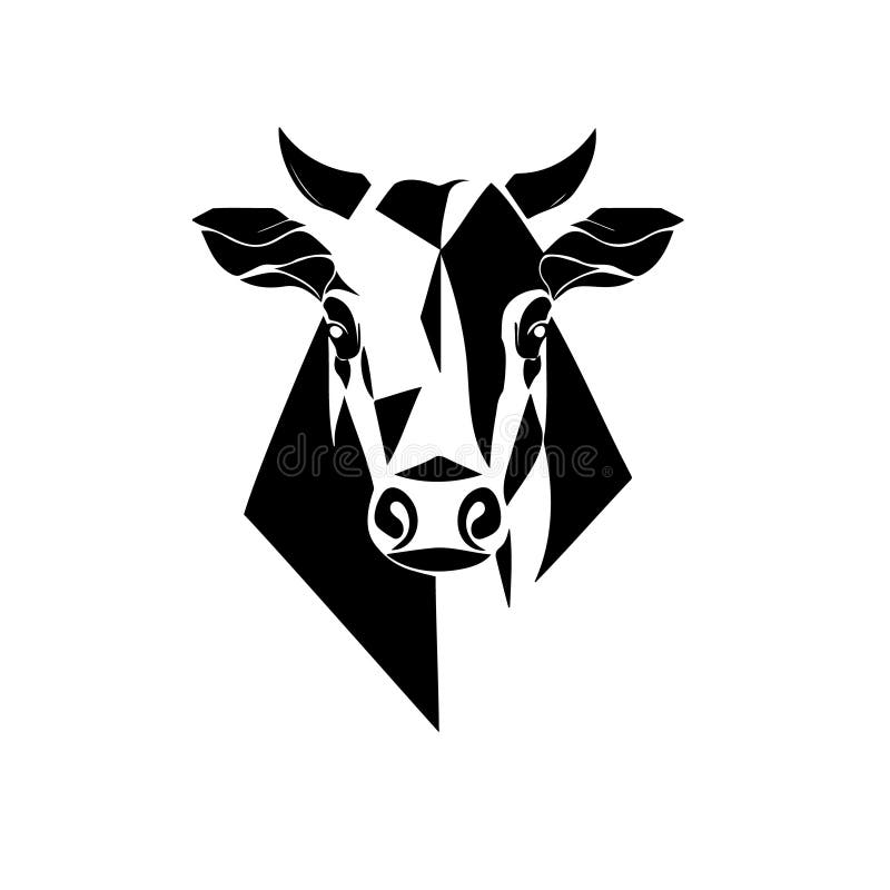 Black Angus Logo Design Template. Cow, Bull Logo Design. Stock Vector ...