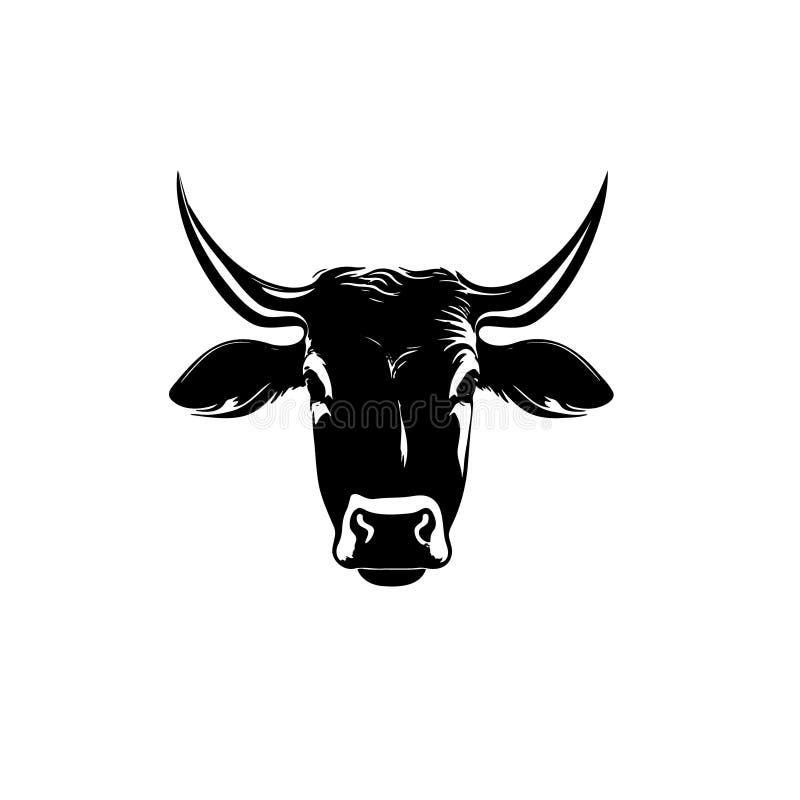 Black Angus Logo Design Template. Cow, Bull Logo Design. Stock Vector ...