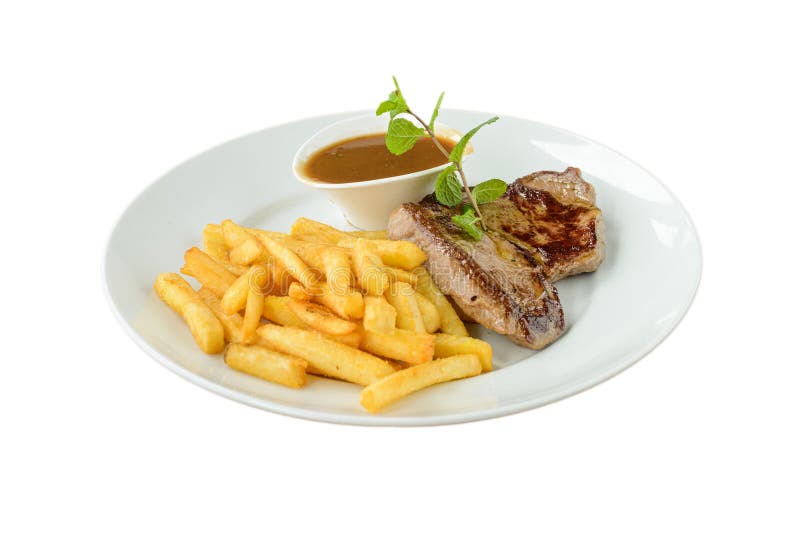 Black Angus Rump with Chips Stock Image - Image of chief, roast: 318747755