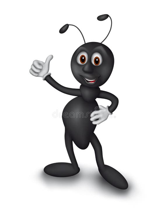 Funny Black Ant Cartoon Stock Illustrations – 1,031 Funny Black Ant ...