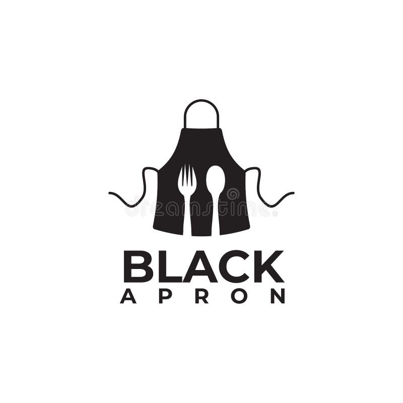 Black Apron Restaurant Logo Design Stock Vector - Illustration of ...
