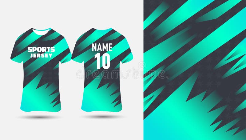 Black-Aqua Gradient Sports Jersey Design Background for Sublimation ...