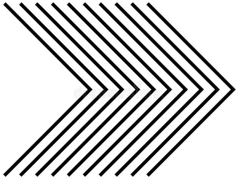 Black Arrow Banner Showing Right Direction Stock Illustration ...