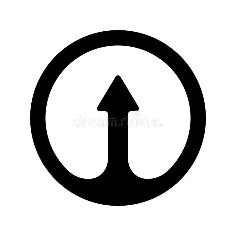 Black Arrow in a Circle Vector Icon. Up Arrow Vector. Circle with Arrow ...