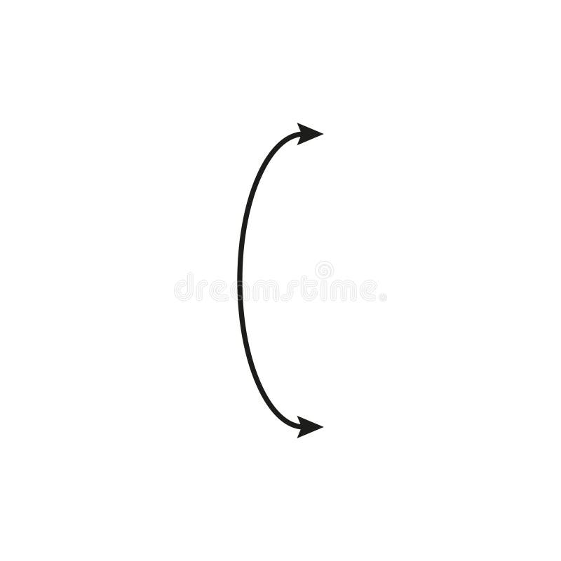 Double Curve Arrow Stock Illustrations – 780 Double Curve Arrow Stock ...
