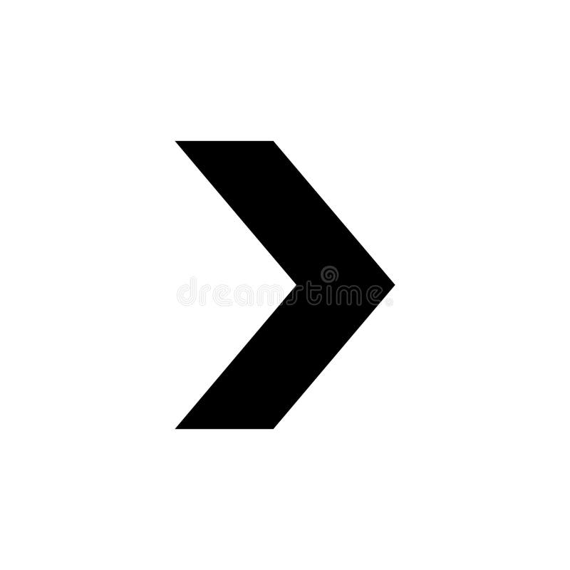 Black Arrow Icon Isolated on White Background – Vector Illustration ...