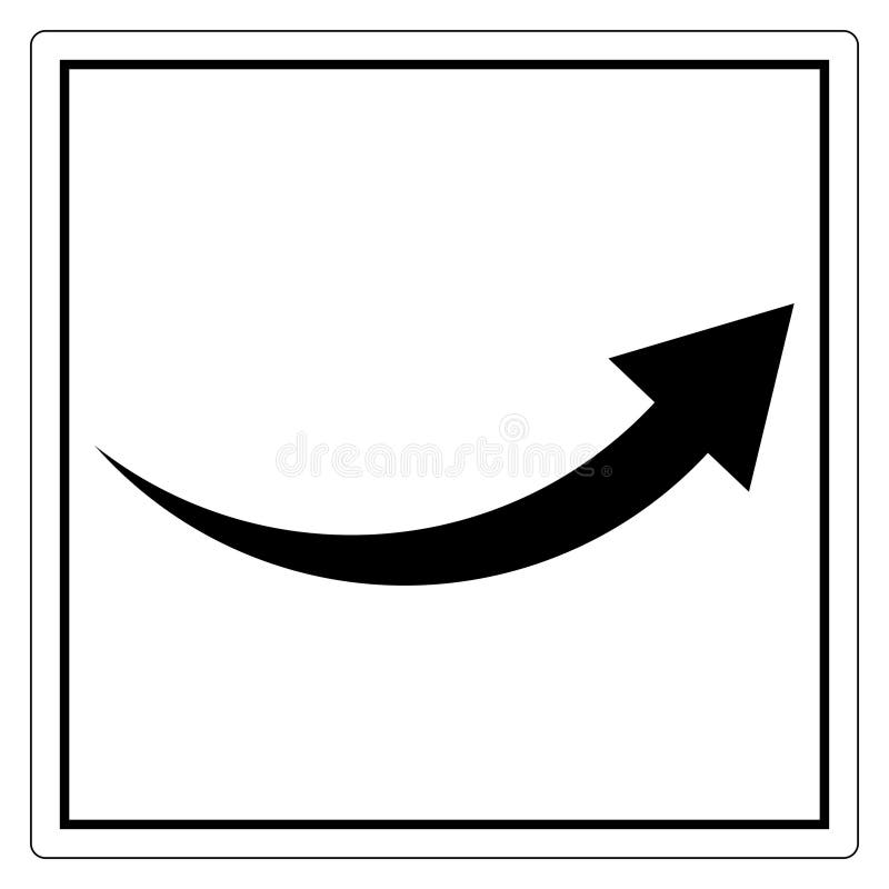 Black Arrow Icon in a Square Border Pointing Upward and To the Right ...