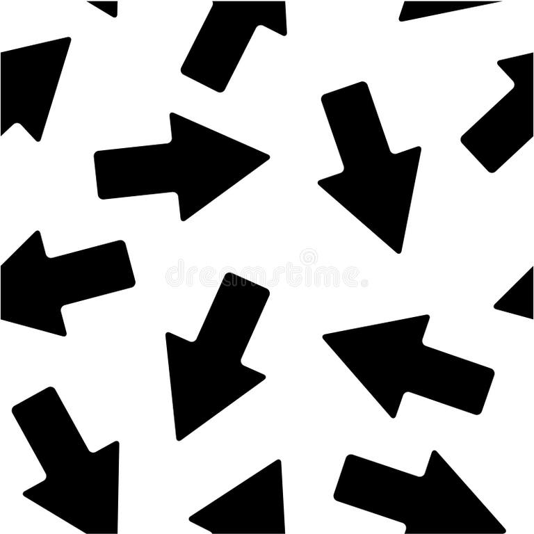 Black Arrow Pattern stock vector. Illustration of wallpaper - 5123372