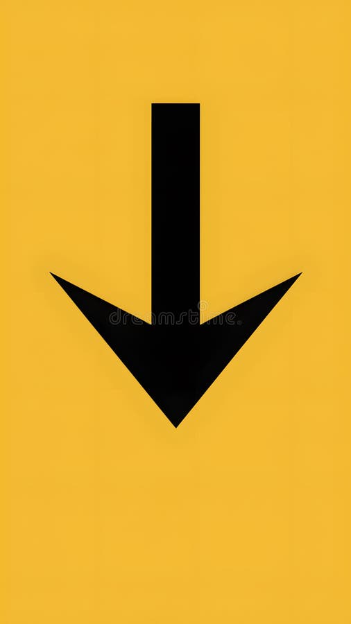Black Arrow Pointing Down Stock Illustrations – 2,056 Black Arrow ...