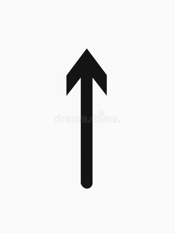 Black Arrow Pointing Down Shifting Upwards Positive Change Stock ...