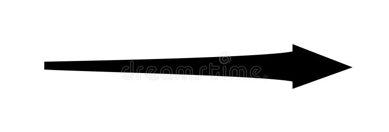 Black Arrow Pointing Right. Arrow Shape Element Stock Vector ...