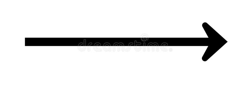 Black Arrow Pointing Right. Arrow Shape Element Stock Vector ...