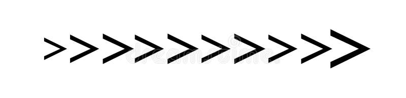 Black Arrow Pointing Right. Arrow Shape Element Stock Illustration ...