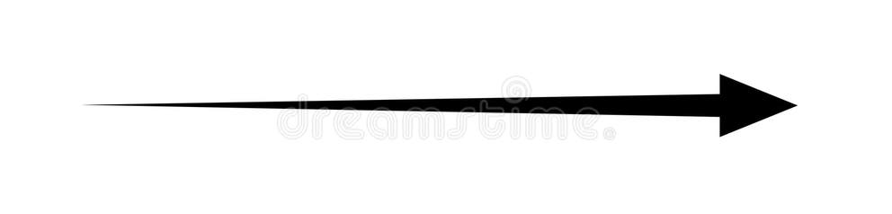 Black Arrow Pointing Right. Arrow Shape Element Stock Vector ...