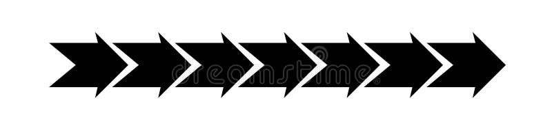 Black Arrow Pointing Right. Arrow Shape Element Stock Vector ...