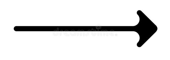 Black Arrow Pointing Right. Arrow Shape Element Stock Vector ...