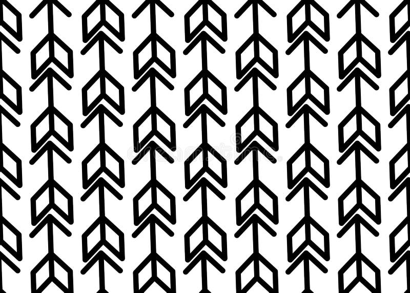 Black Arrow on a White Background.. Seamless Texture. for Gift Paper ...