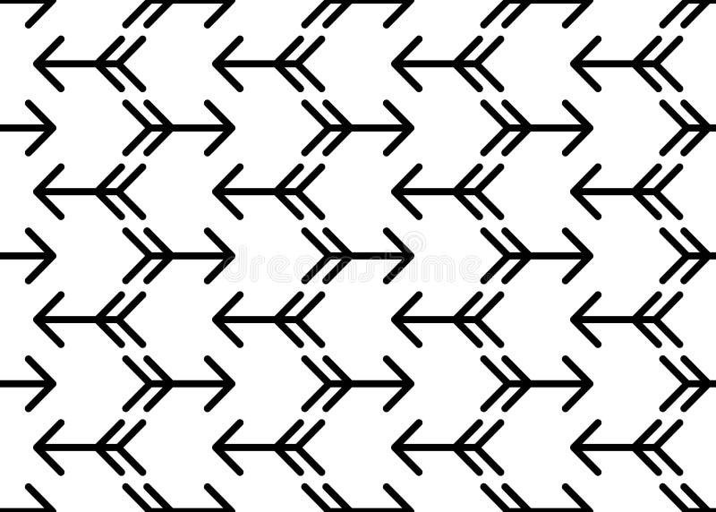 Black Arrow on a White Background.. Seamless Texture. for Gift Paper ...