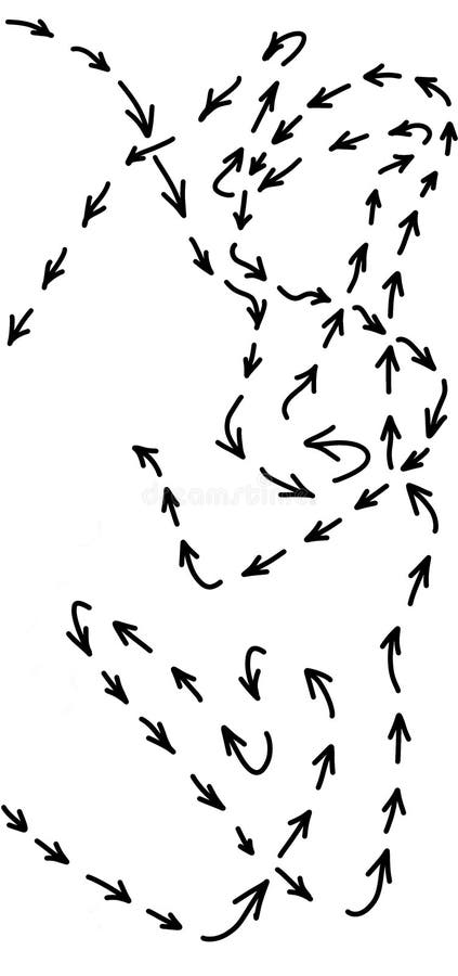 Tangled On White. Chaos Pattern. Scribble Sketch. Background With Array ...